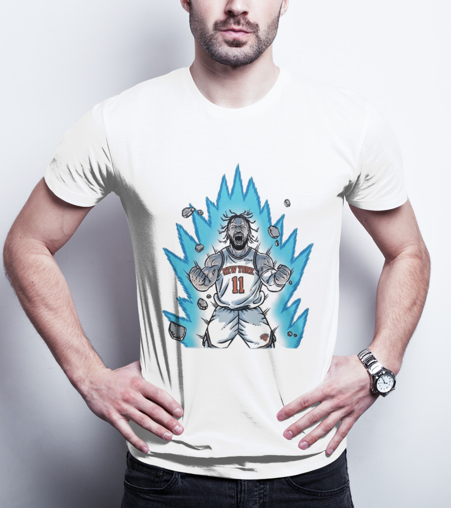 New York Knicks Jalen Brunson Super Saiyan Power 2000 Basketball Energy T-Shirt