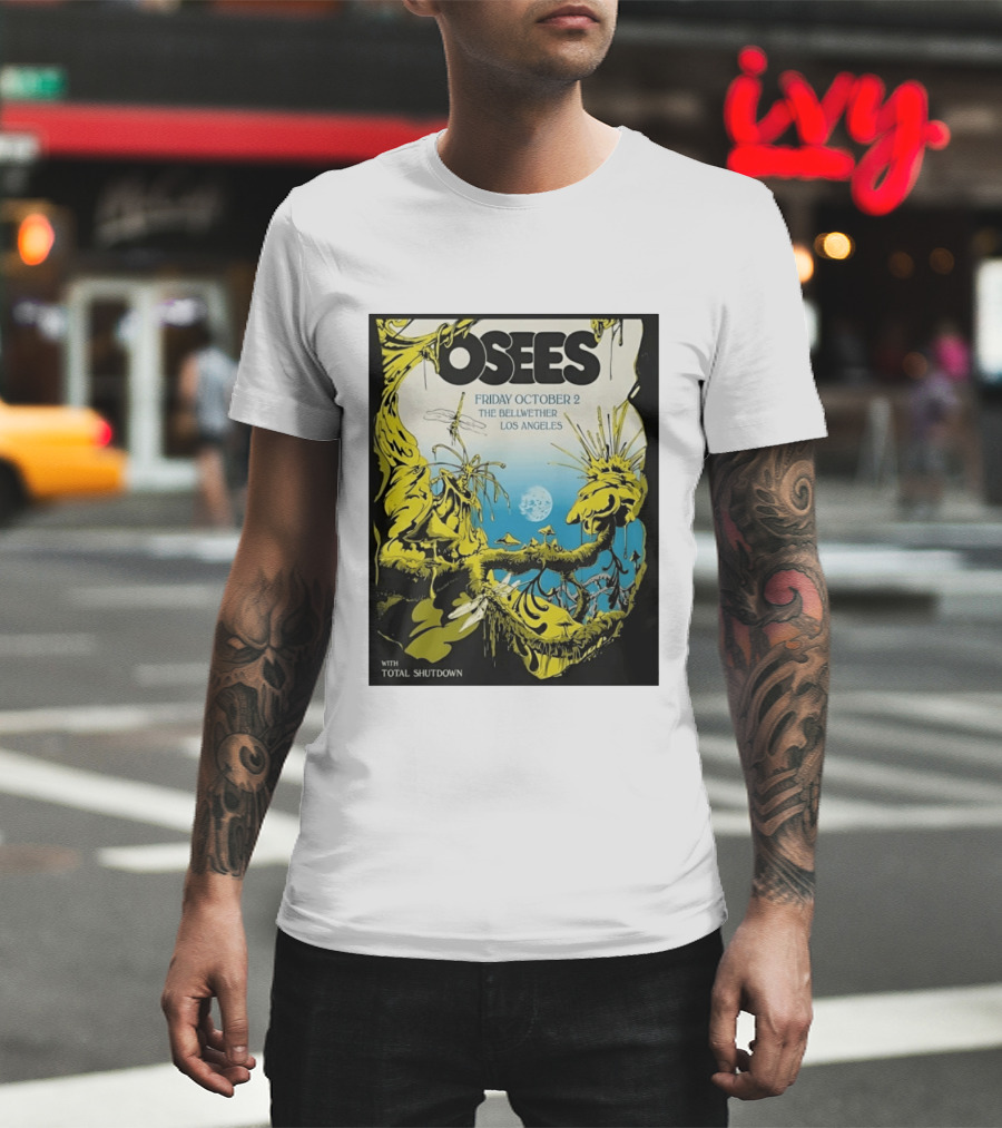 Osees Friday October 2 The Bellwether Los Angeles With Total Shutdown T-Shirt