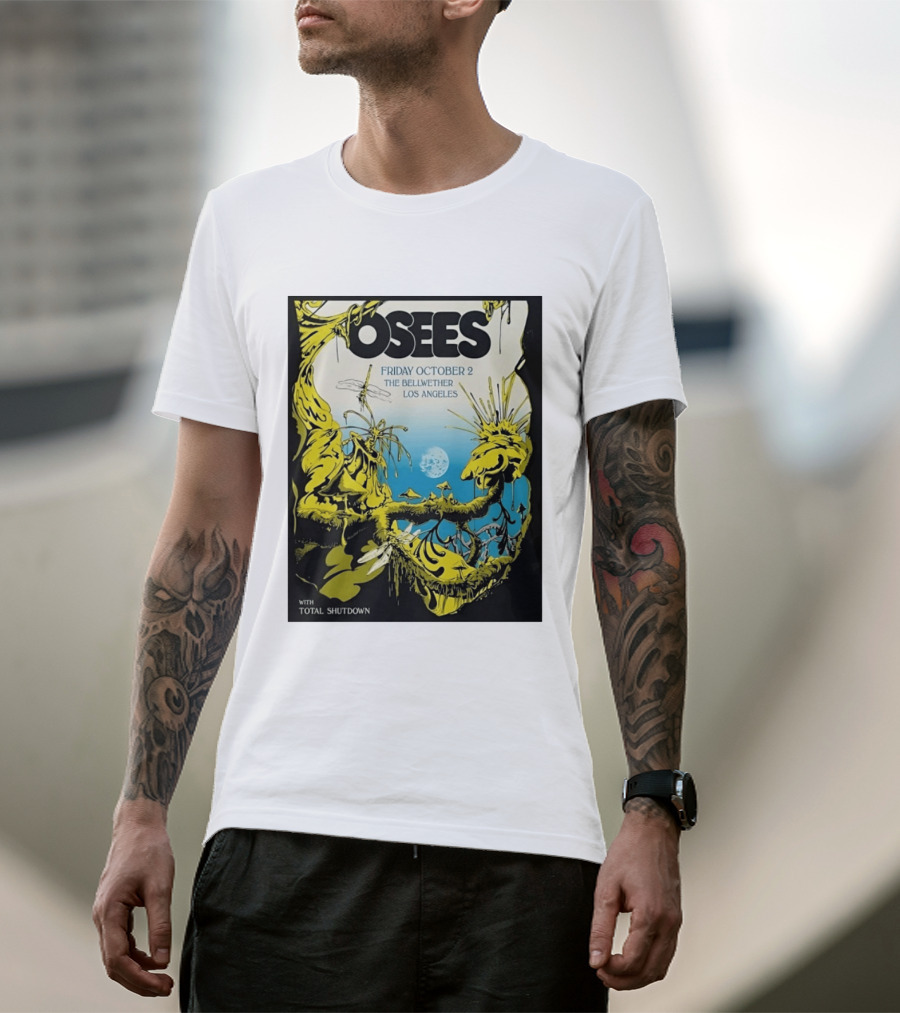 Osees Friday October 2 The Bellwether Los Angeles With Total Shutdown T-Shirt