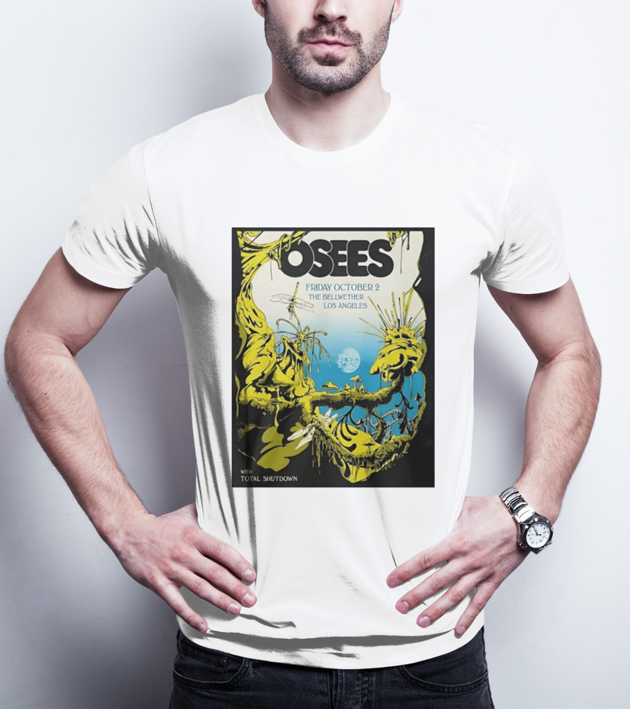 Osees Friday October 2 The Bellwether Los Angeles With Total Shutdown T-Shirt