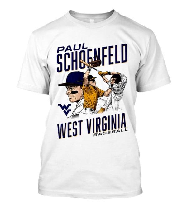 Paul Schoenfeld West Virginia Baseball WV Player T-Shirt