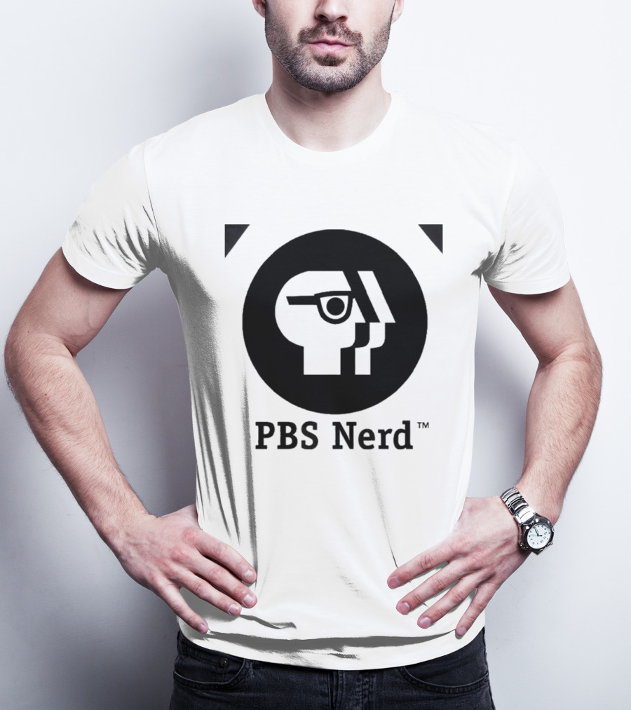 PBS Nerd Retro Minimalist Face T-Shirt