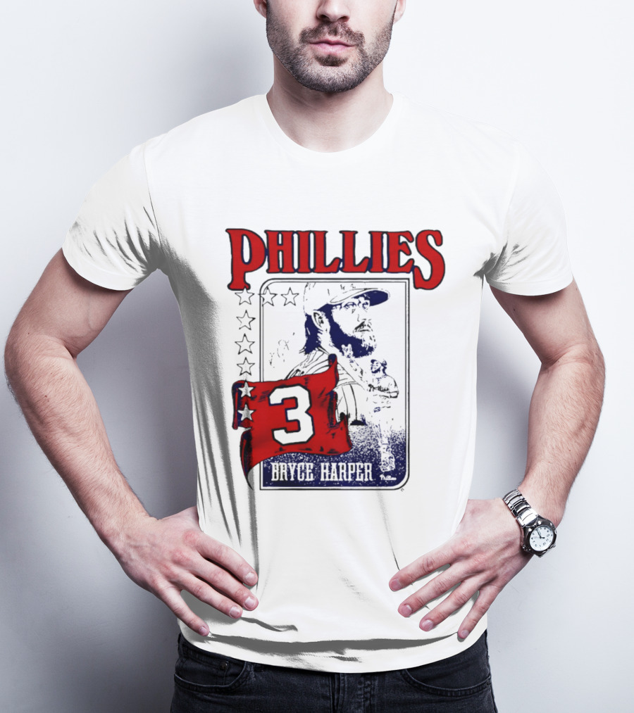 Phillies Bryce Harper 3 Star Player Philadelphia T-Shirt