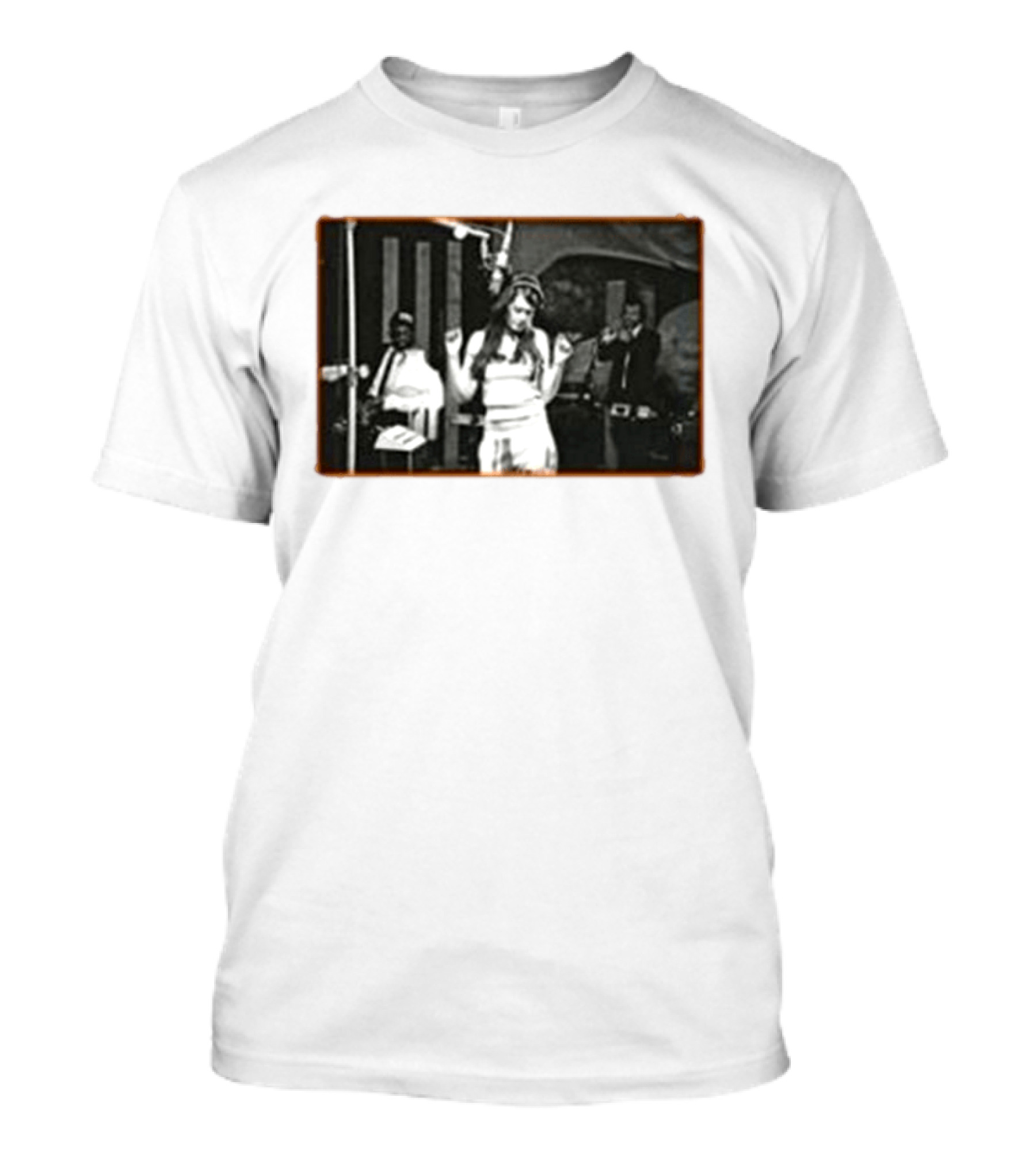 Sienna Spiro Visitor Studio Retro Black And White Music Scene T-Shirt