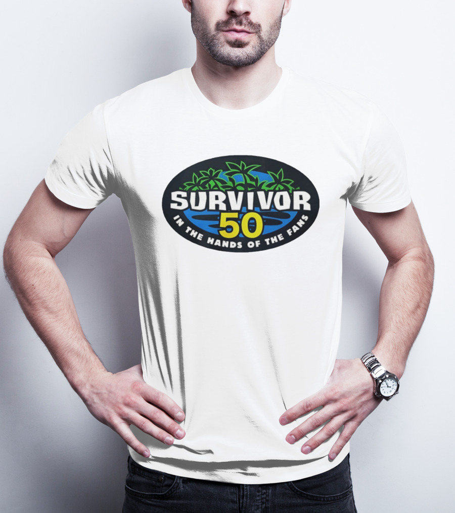 Survivor 50 In The Hands Of The Fans Island Palms Oval T-Shirt