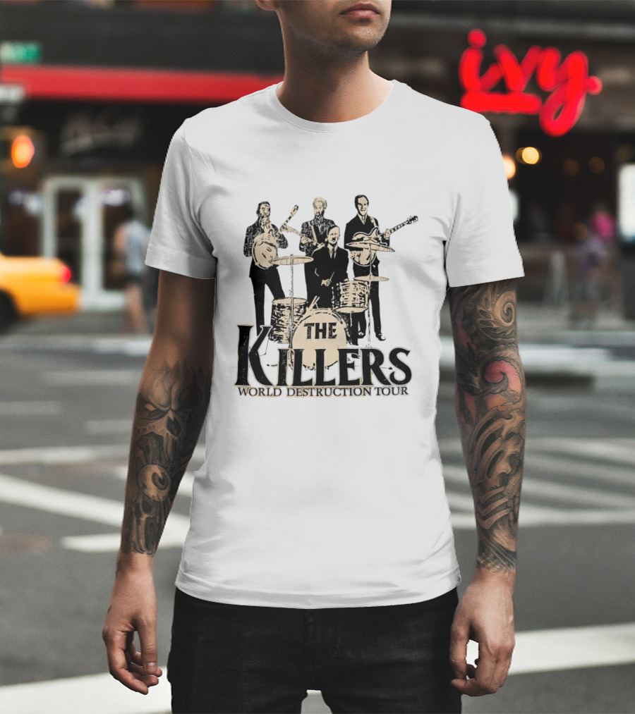 The Killers World Destruction Tour 2008 Band T-Shirt