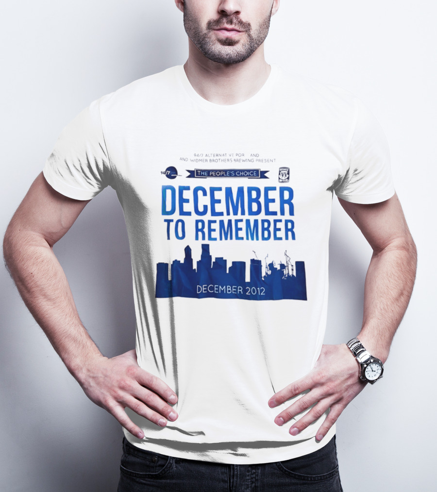 9.43 Alternative Portland Widmer Brothers Brewing December To Remember 2012 T-Shirt