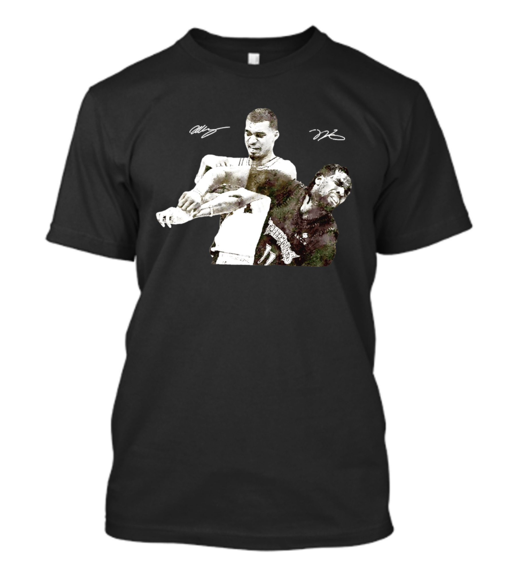 Victor Wembanyama Spurs Naz Reid Timberwolves Signatures T-Shirt
