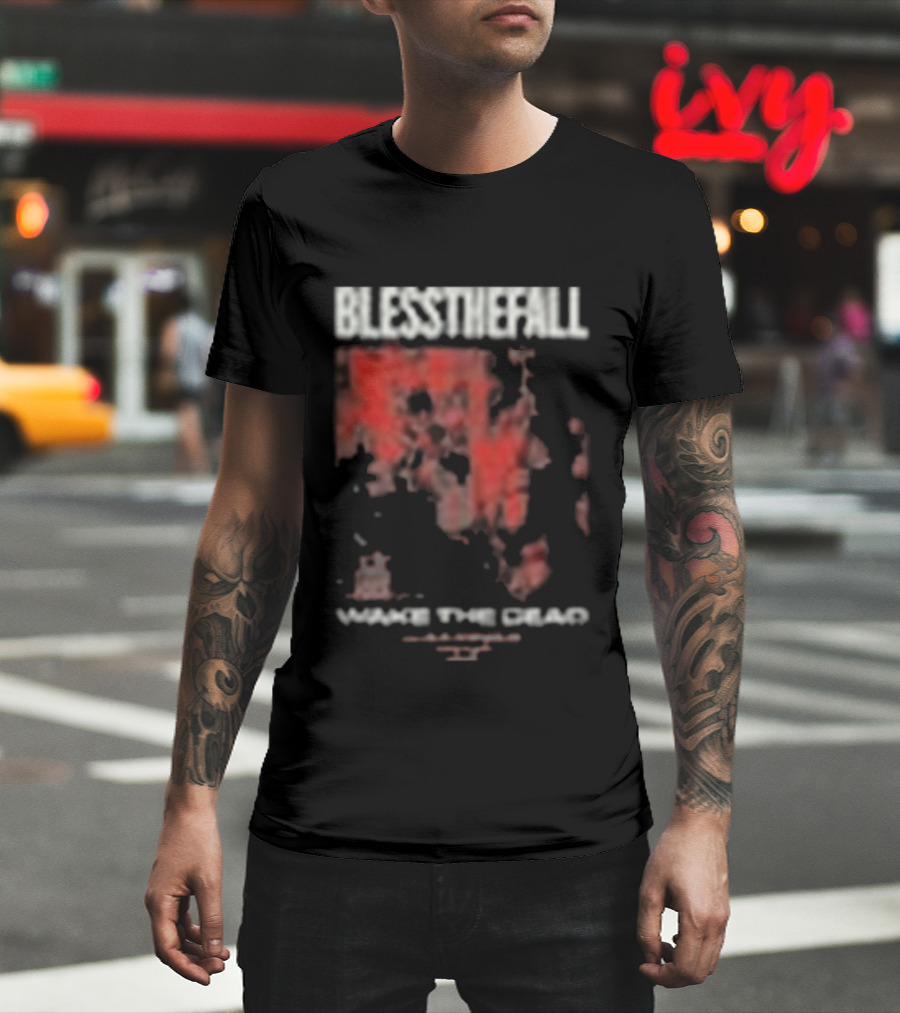Blessthefall Cvlt Industries Wake The Dead Red Skull T-Shirt