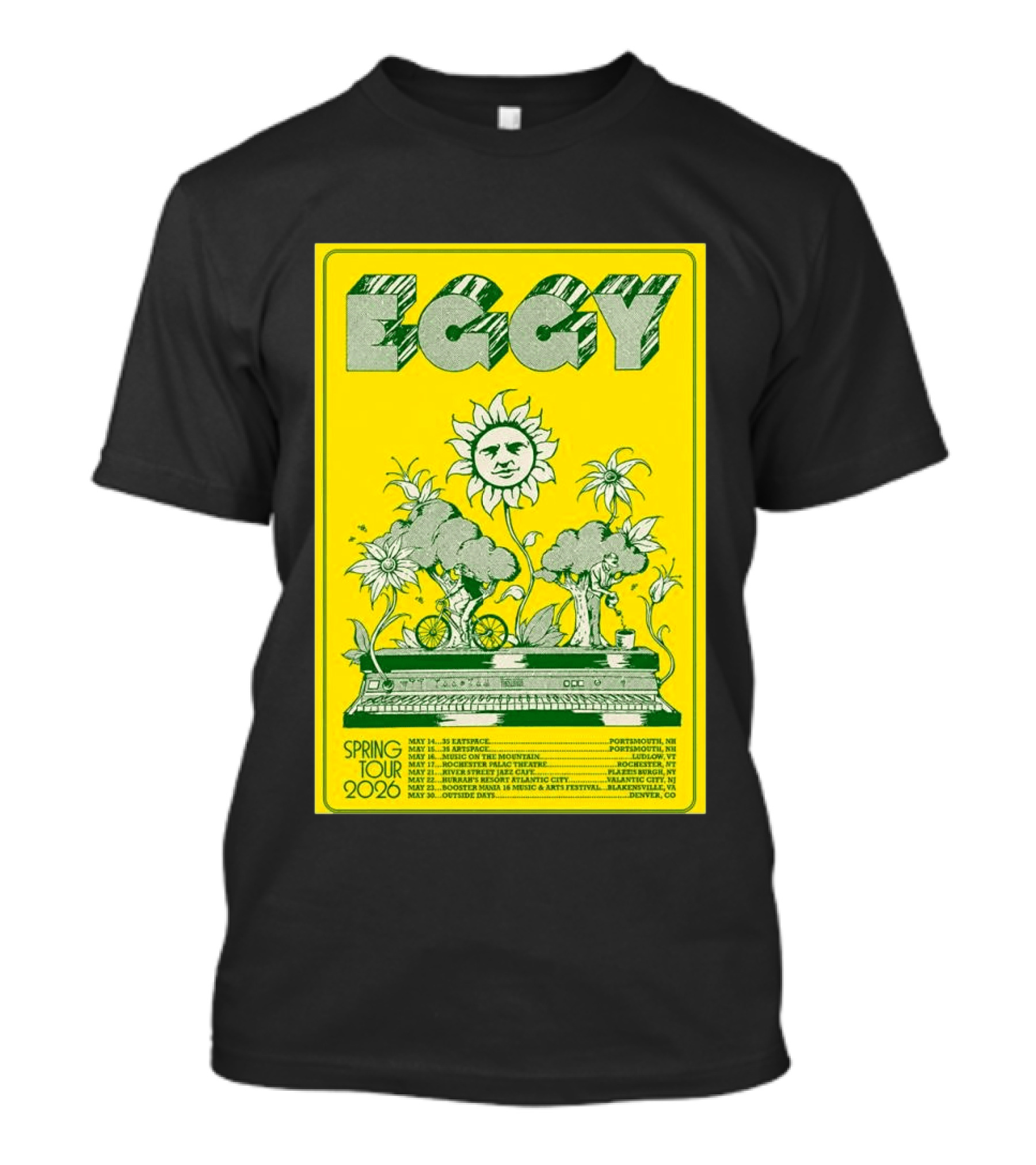 Eggy Spring Tour 2026 Concert With Sunflower And Piano T-Shirt
