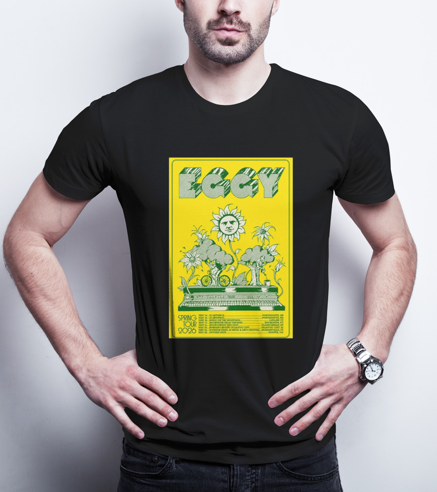 Eggy Spring Tour 2026 Concert With Sunflower And Piano T-Shirt