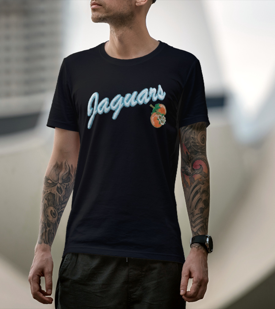 Jaguars X LAFAVRE Black Corduroy Hat Peaches Embroidery T-Shirt
