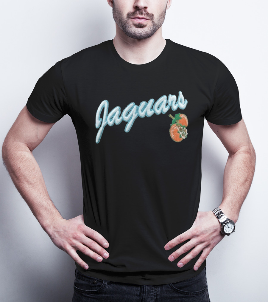 Jaguars X LAFAVRE Black Corduroy Hat Peaches Embroidery T-Shirt