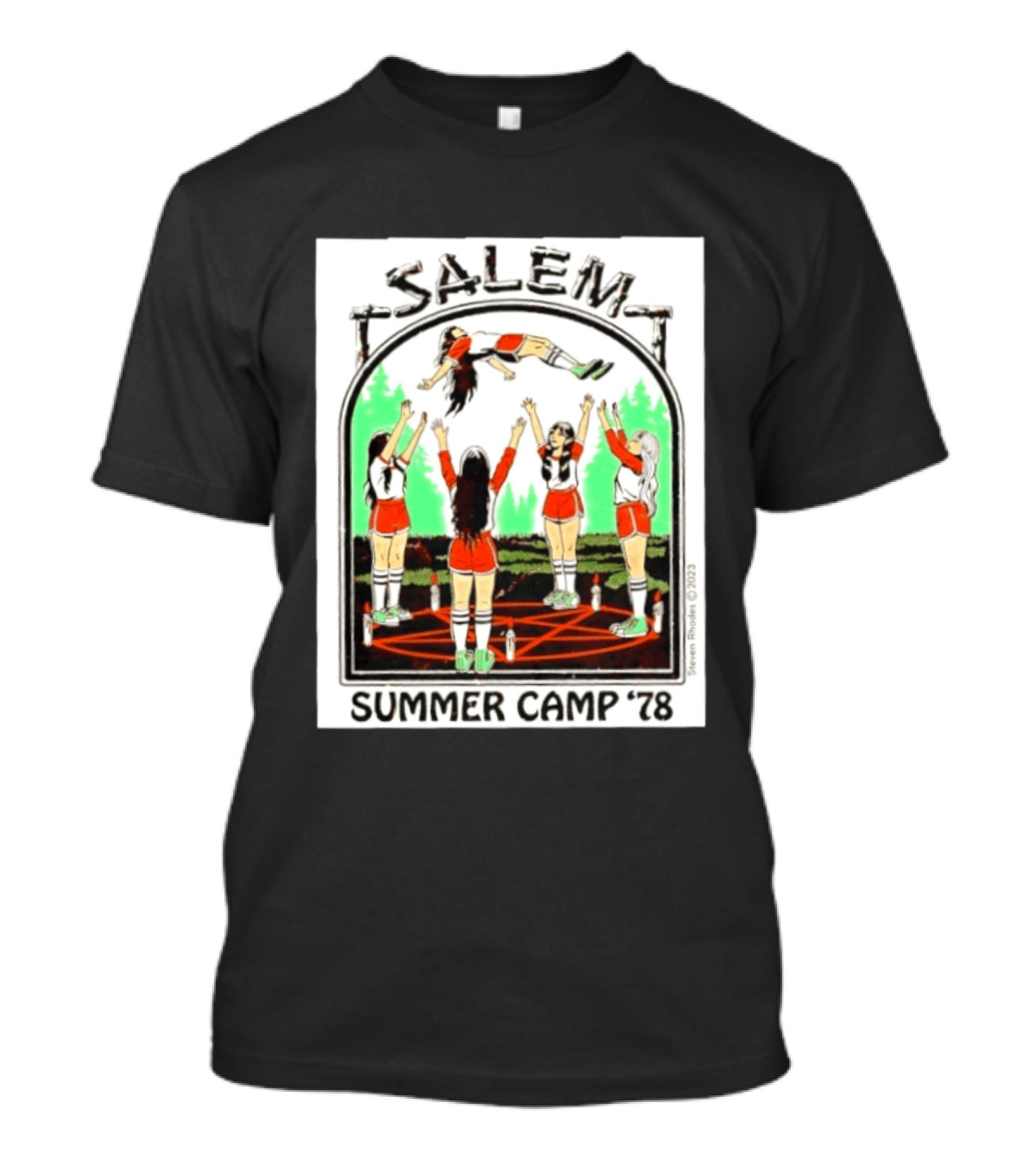 Salem Summer Camp '78 Ritual With Girls In Red And White Outfits T-Shirt