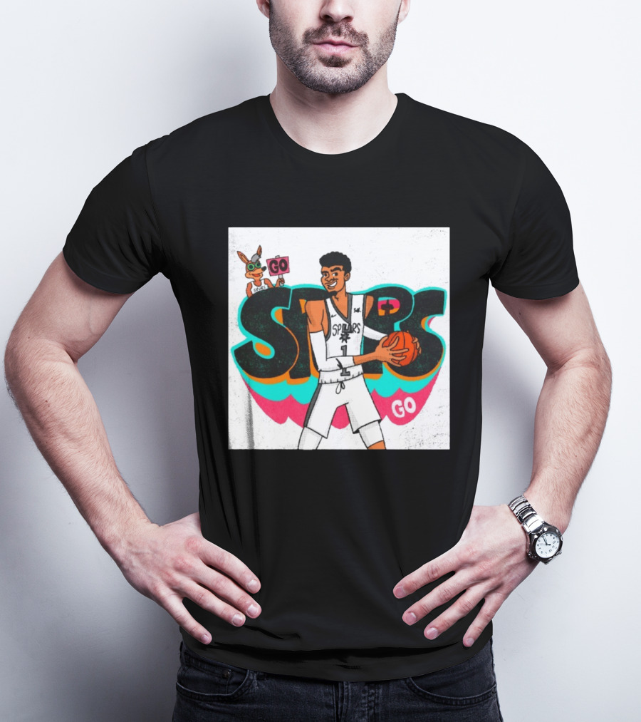 San Antonio Spurs Player Victor Wembanyama Go Spurs Go T-Shirt
