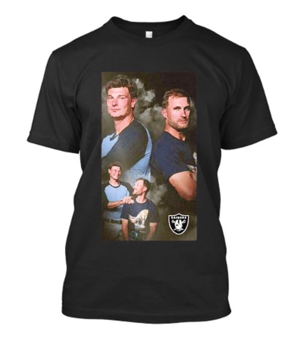 Las Vegas Raiders Kirk Cousins And Fernando Mendoza With Team T-Shirt