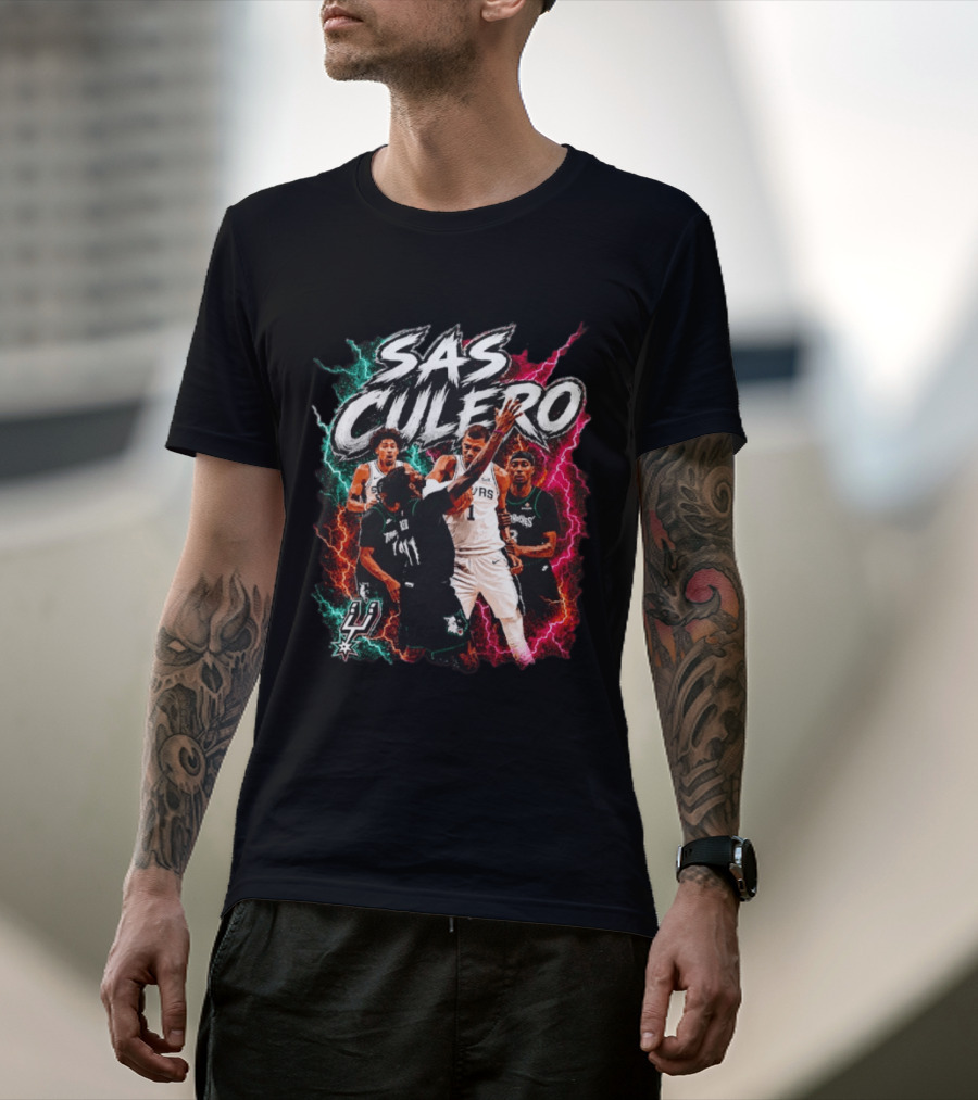 Sas Culero San Antonio Spurs Vs Minnesota Timberwolves Basketball Players T-Shirt
