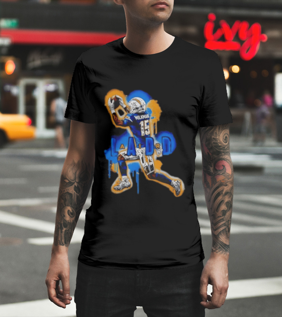 Milkman Keenan Allen 15 Ladd Air LA Los Angeles Chargers T-Shirt