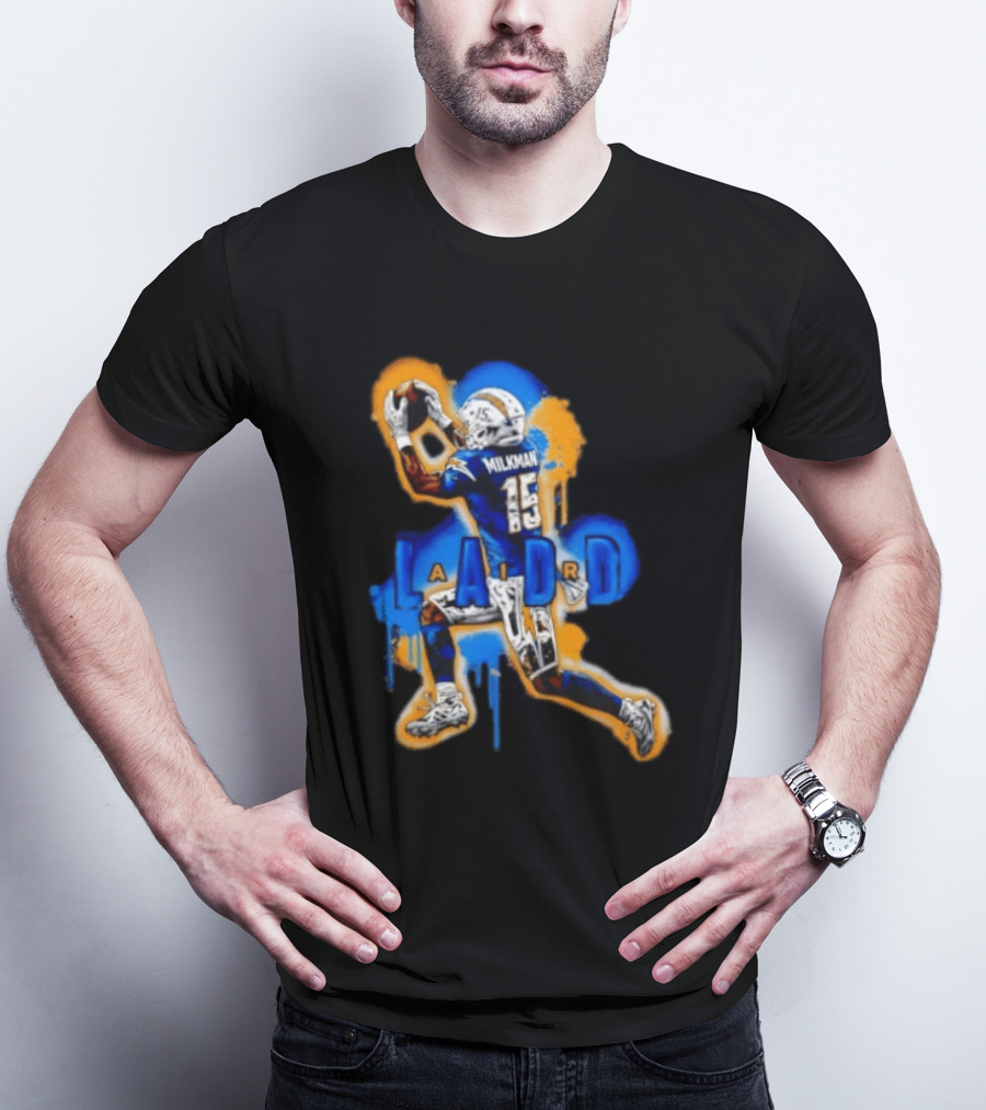 Milkman Keenan Allen 15 Ladd Air LA Los Angeles Chargers T-Shirt