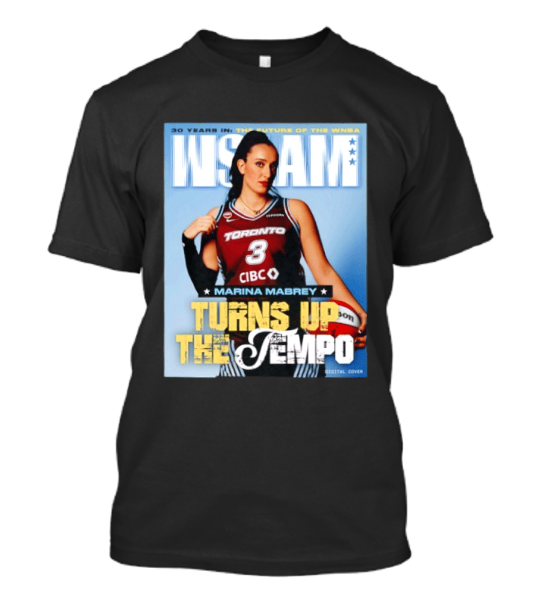Marina Mabrey Turns Up The Tempo Toronto Basketball Slam Cover T-Shirt