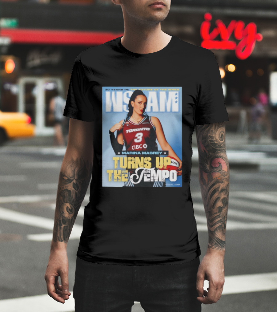 Marina Mabrey Turns Up The Tempo Toronto Basketball Slam Cover T-Shirt