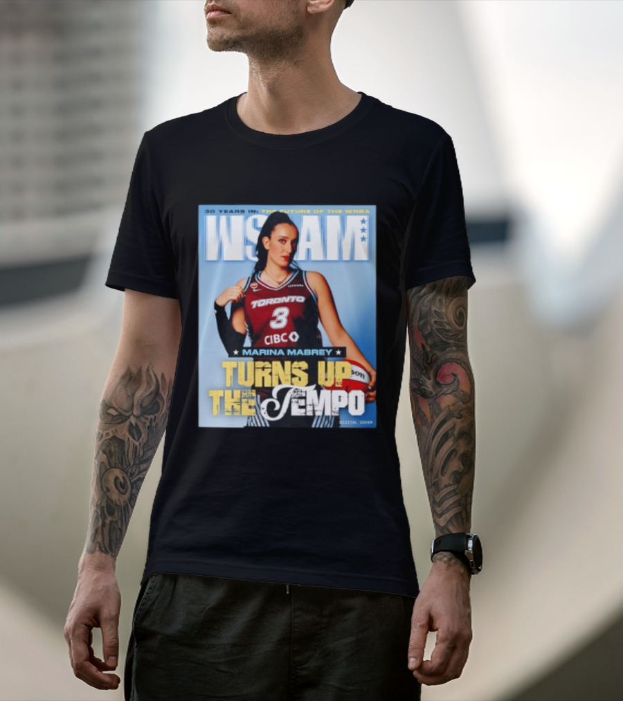 Marina Mabrey Turns Up The Tempo Toronto Basketball Slam Cover T-Shirt