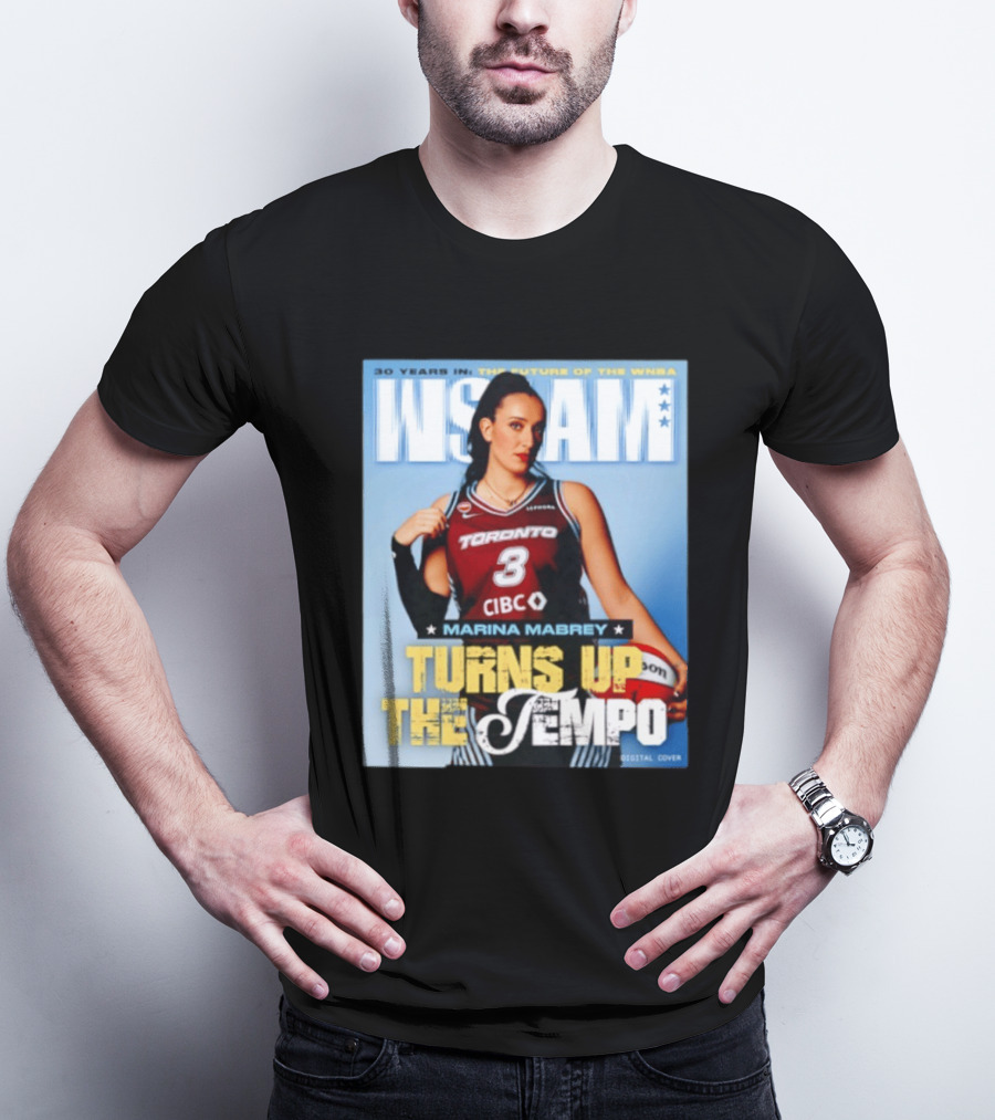 Marina Mabrey Turns Up The Tempo Toronto Basketball Slam Cover T-Shirt