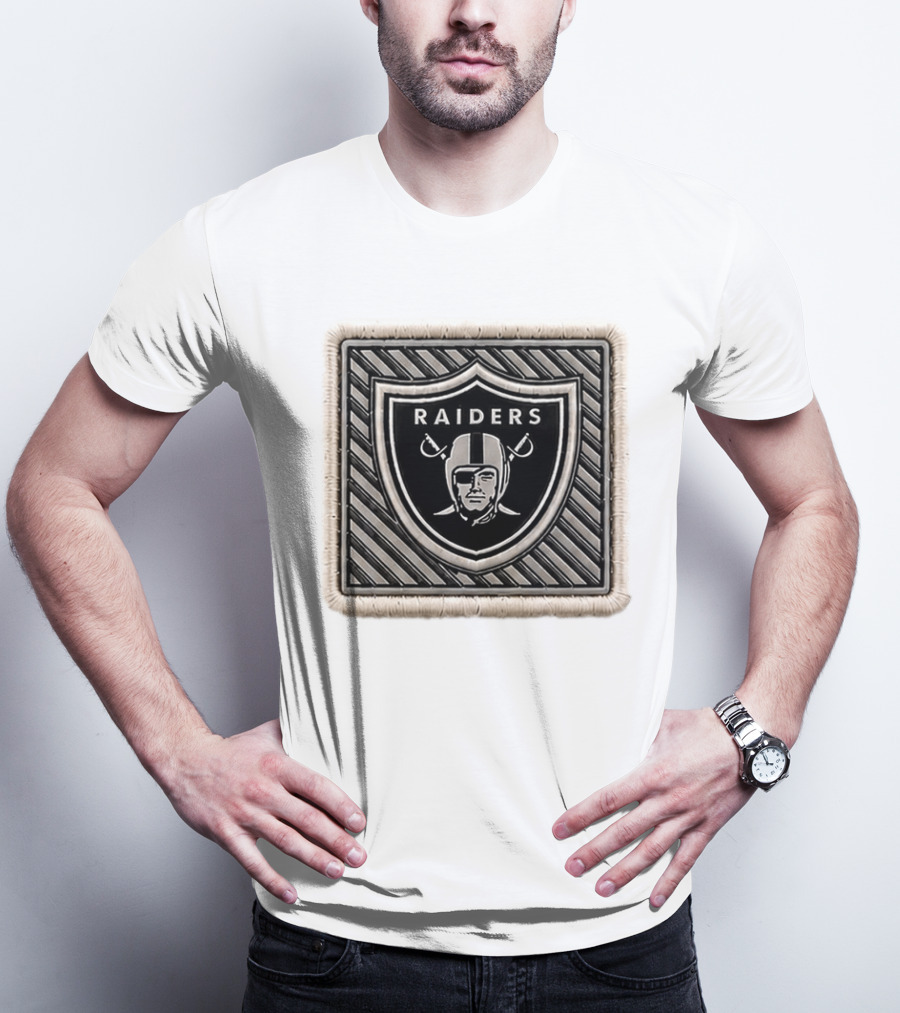 Raiders 2026 Training Camp Hat Embroidered Patch Shield T-Shirt