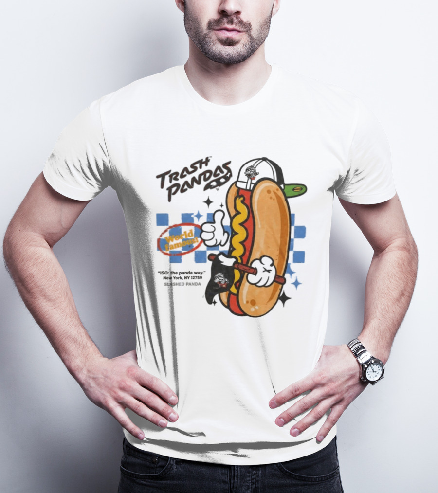 Trash Pandas World Famoust Hot Dog Thumbs Up T-Shirt