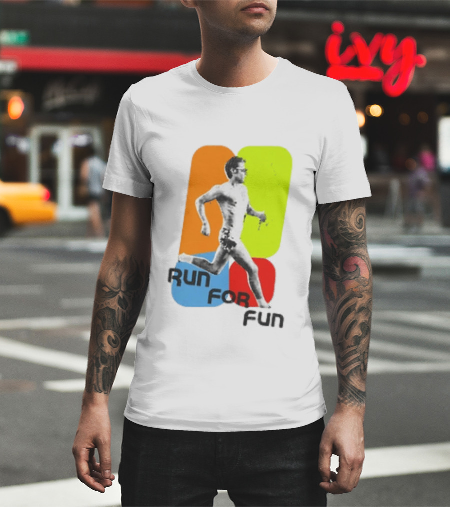 Run For Fun Harry Styles Colorful Running T-Shirt
