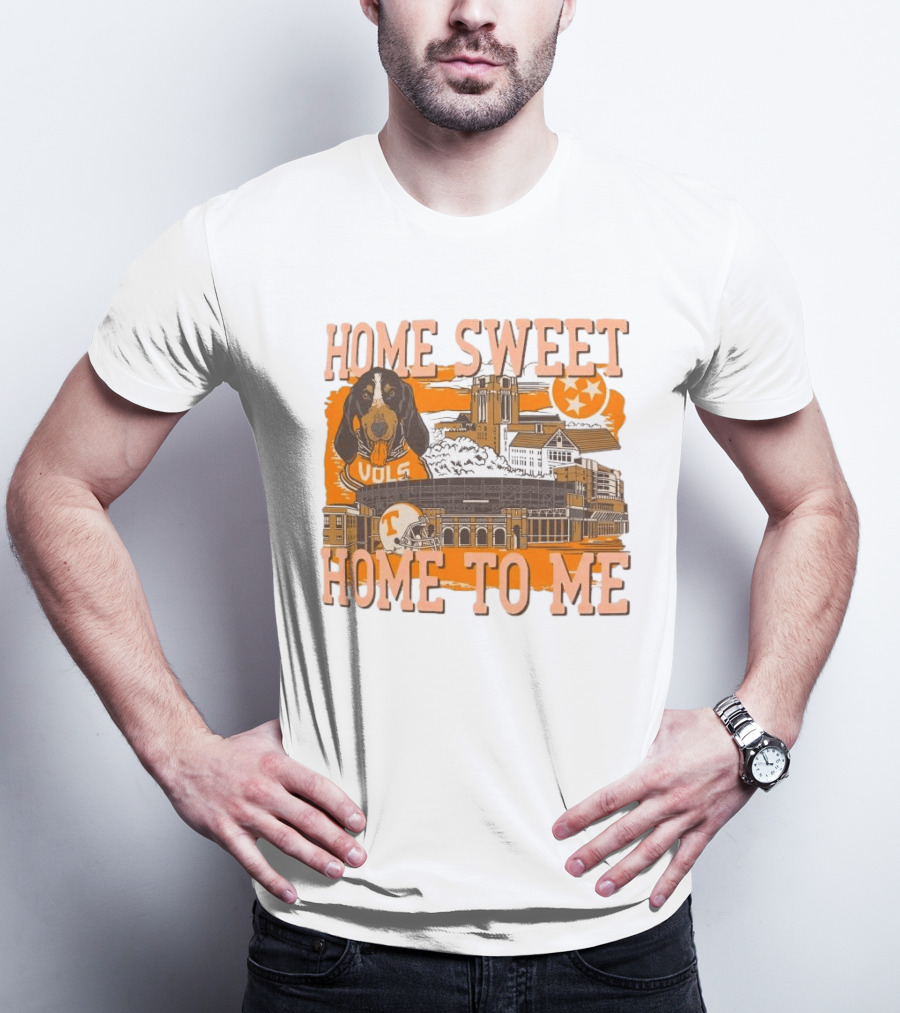 Tennessee Volunteers Home Sweet Home To Me Vols Dog Stadium Football T-Shirt