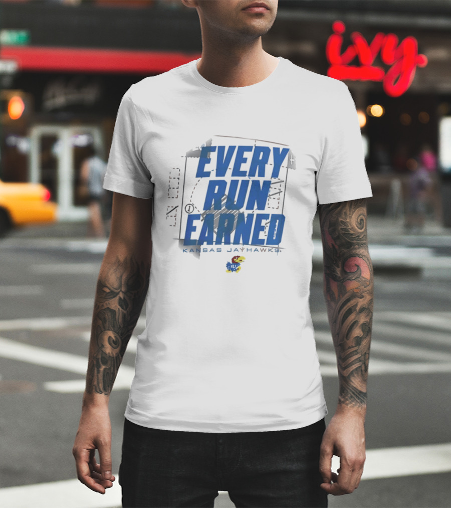 Kansas Jayhawks Every Run Earned 2026 Postseason Dugout T-Shirt