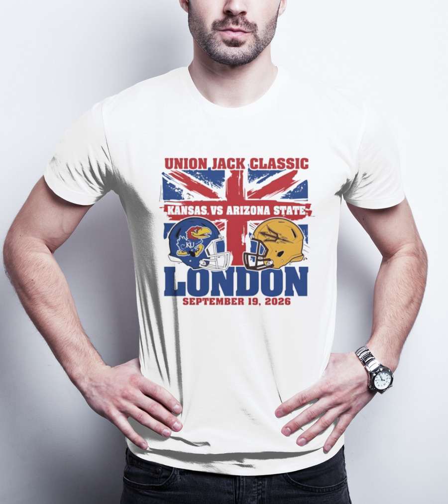 Union Jack Classic Kansas Vs Arizona State London September 19 2026 T-Shirt