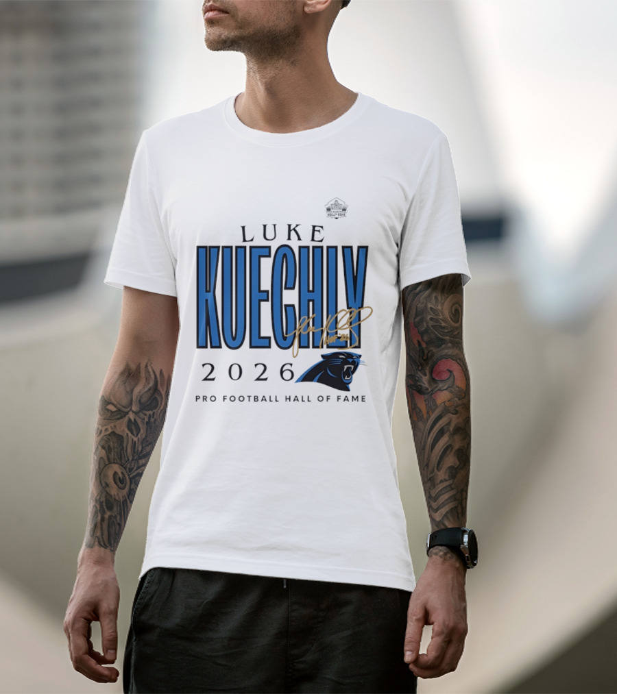 Luke Kuechly Carolina Panthers 2026 Pro Football Hall Of Fame Inductee T-Shirt