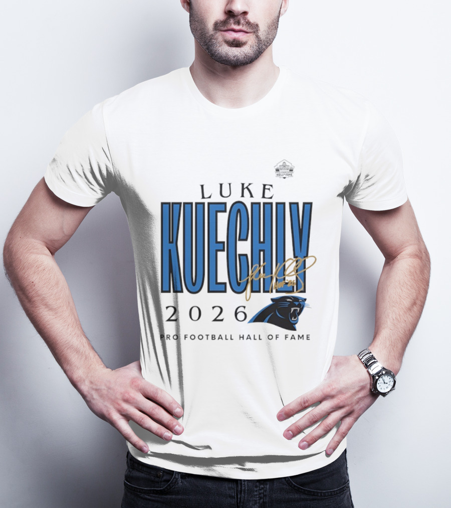 Luke Kuechly Carolina Panthers 2026 Pro Football Hall Of Fame Inductee T-Shirt