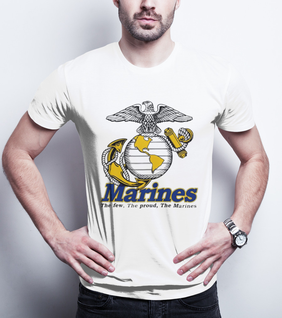 Marines The Few The Proud Eagle Globe Anchor T-Shirt
