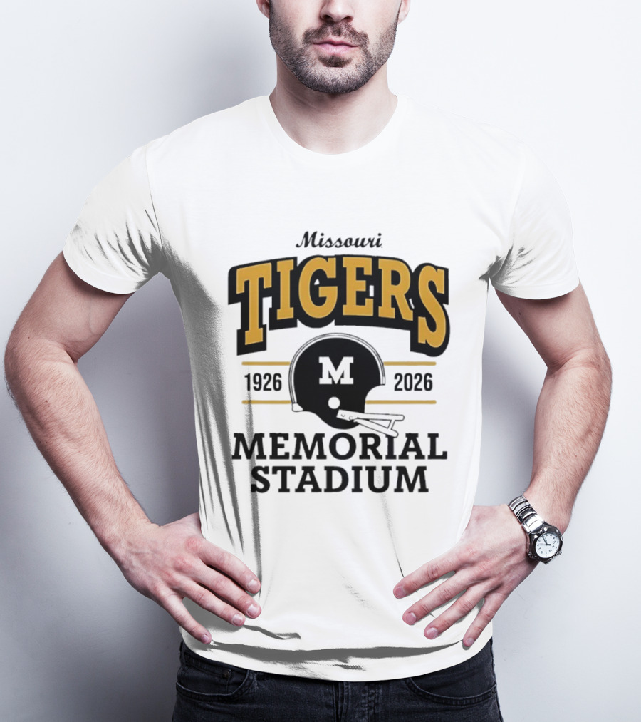 Missouri Tigers 1926 2026 Memorial Stadium Helmet T-Shirt