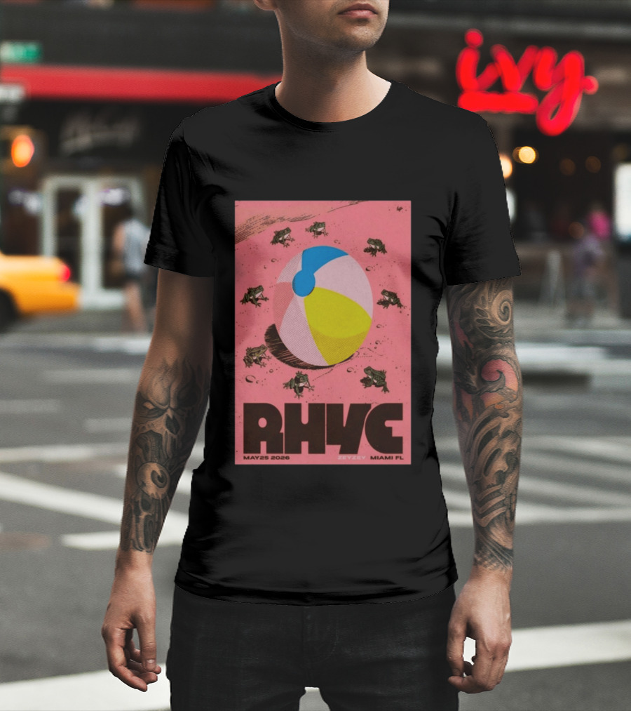 Rhye May 25 2026 ZeyZey Miami FL Tour Beach Ball Frogs T-Shirt