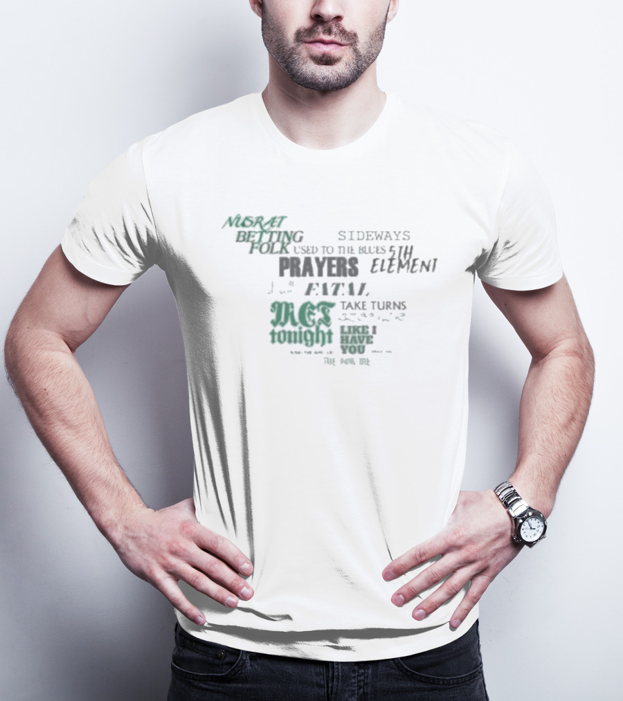 Zayn Konnakol Tracklist Angel Against Tonight Prayers Take Turns Reset T-Shirt