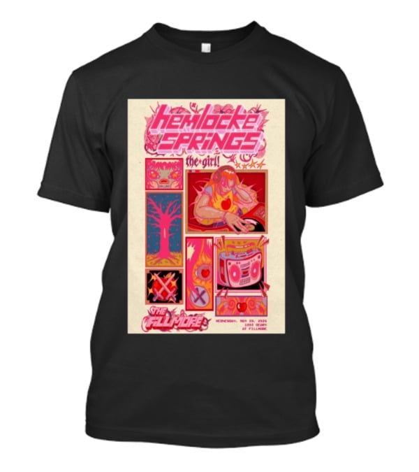 Hemlocke Springs The Girl May 20 2026 The Fillmore San Francisco Concert T-Shirt