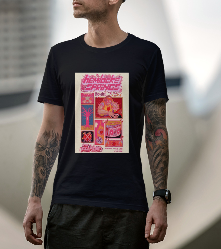 Hemlocke Springs The Girl May 20 2026 The Fillmore San Francisco Concert T-Shirt