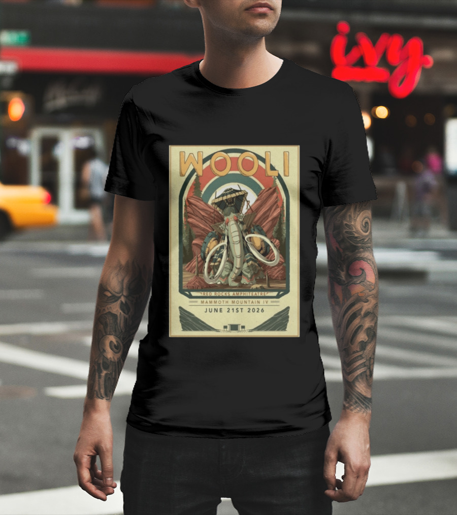 Wooli Red Rocks Amphitheatre Mammoth Mountain IV Jun 21 2026 T-Shirt