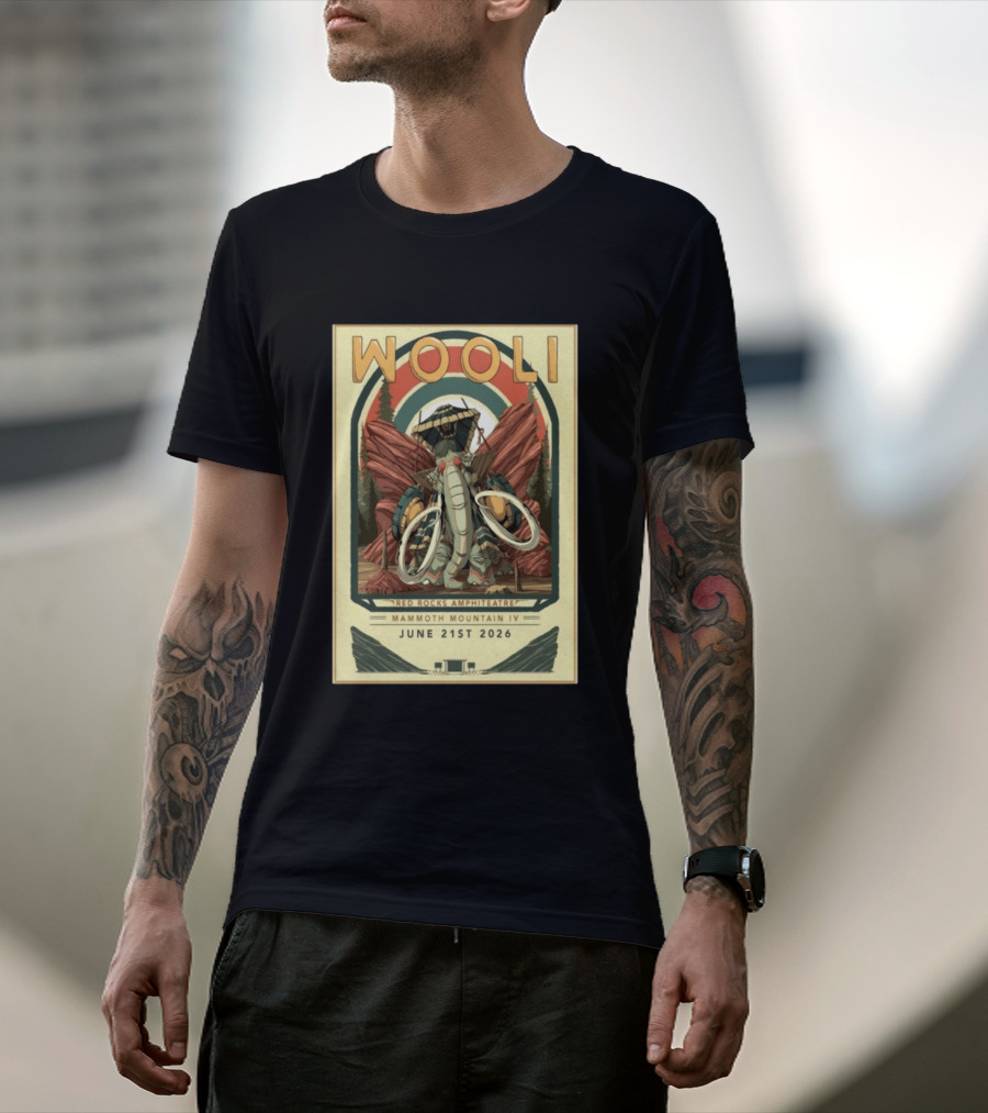 Wooli Red Rocks Amphitheatre Mammoth Mountain IV Jun 21 2026 T-Shirt