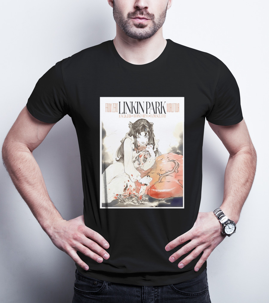 From Zero Linkin Park June 26 2026 Visarno Arena Florence World Tour T-Shirt