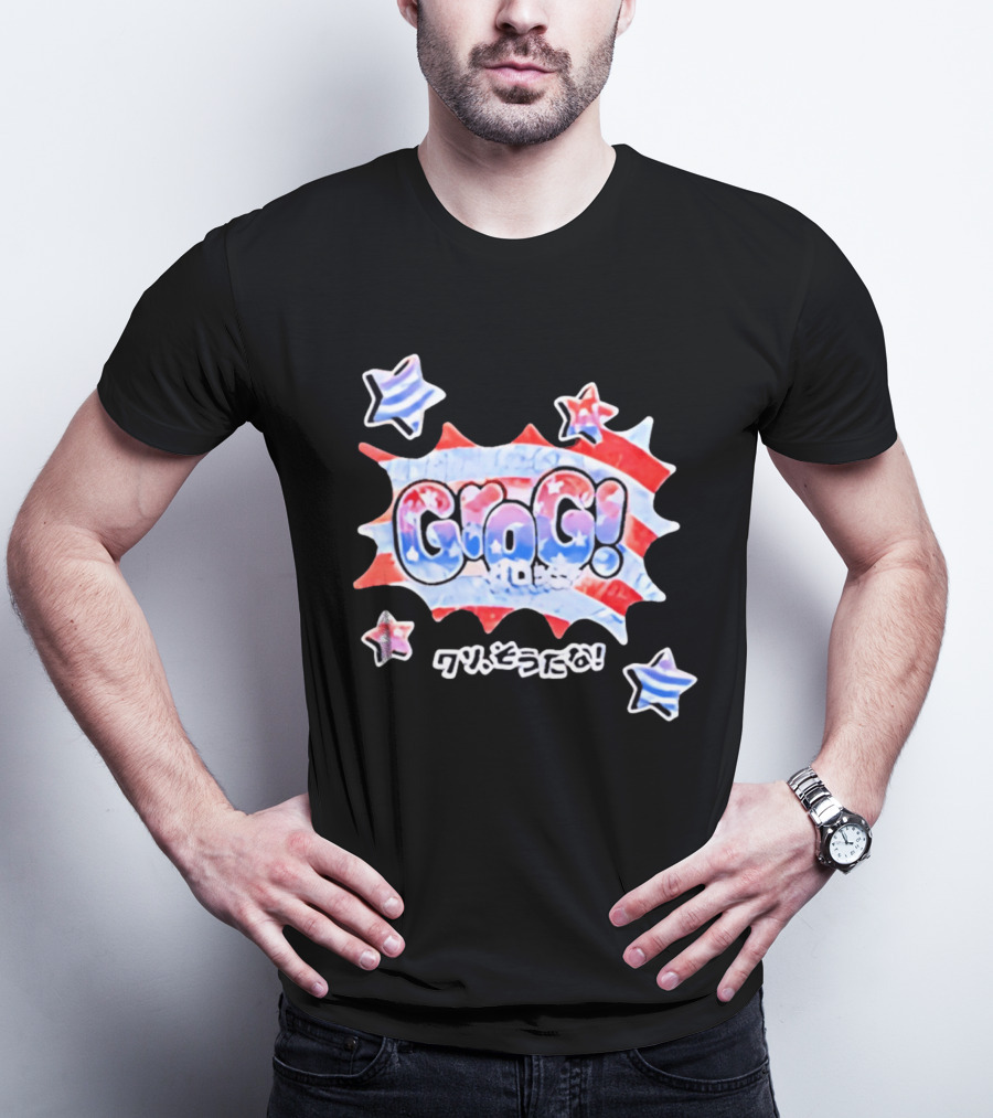 Live Free Grog Hard Grog 2026 Grog Tour Stars And Stripes Comic Burst T-Shirt