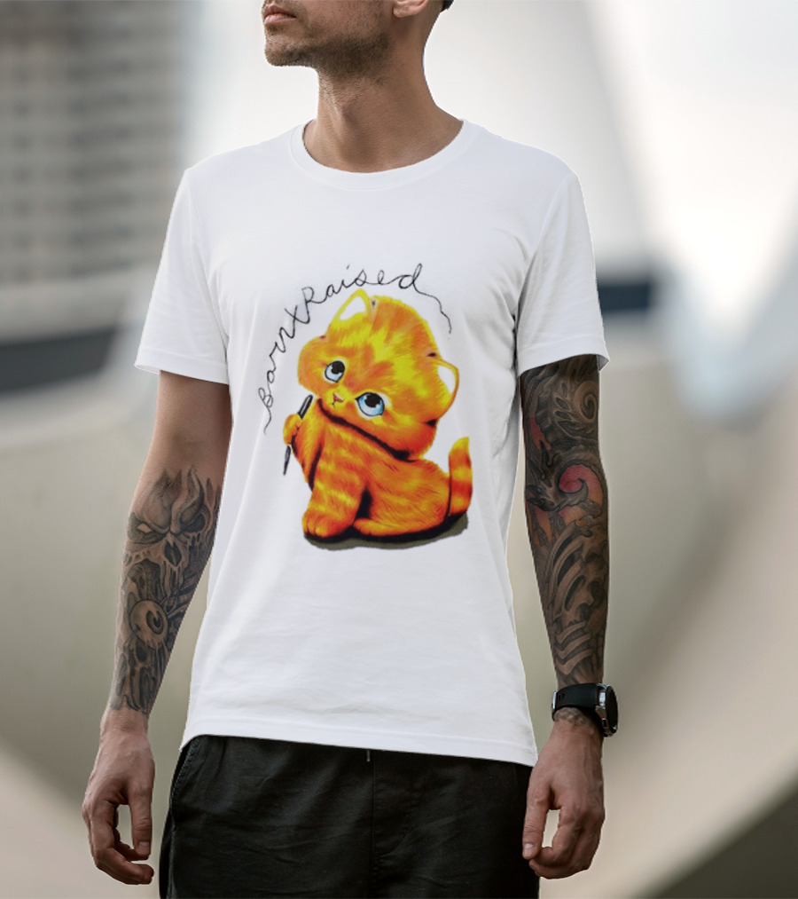 Born X Raised Mischief Orange Cat T-Shirt