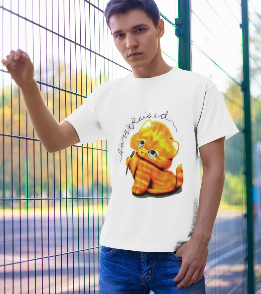 Born X Raised Mischief Orange Cat T-Shirt