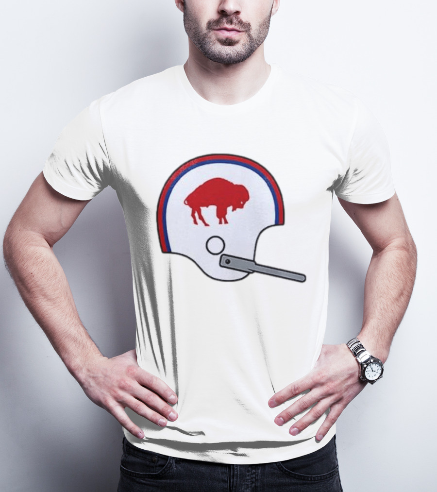 Buffalo Bills Football Team Red And Blue Helmet T-Shirt