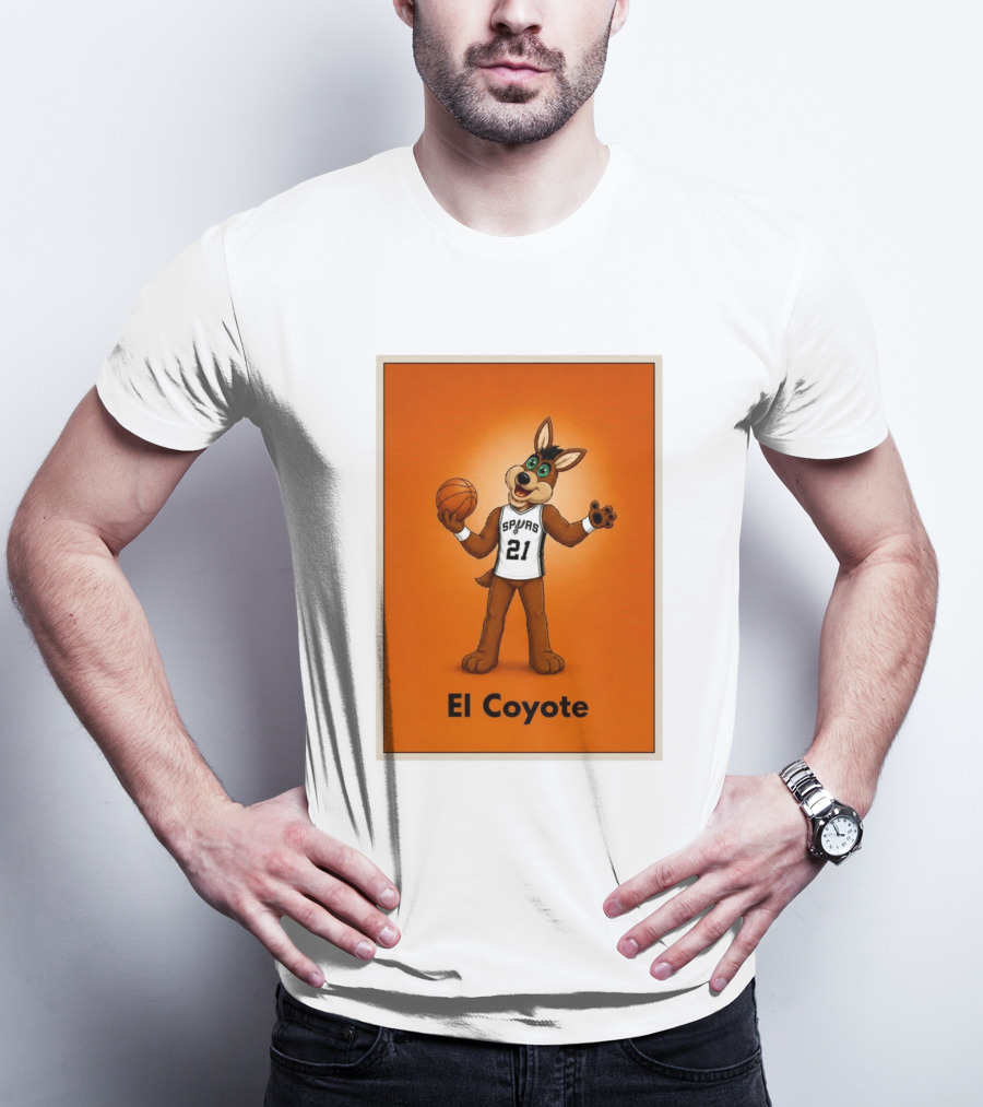 El Coyote Spurs 21 Basketball NBA San Antonio T-Shirt