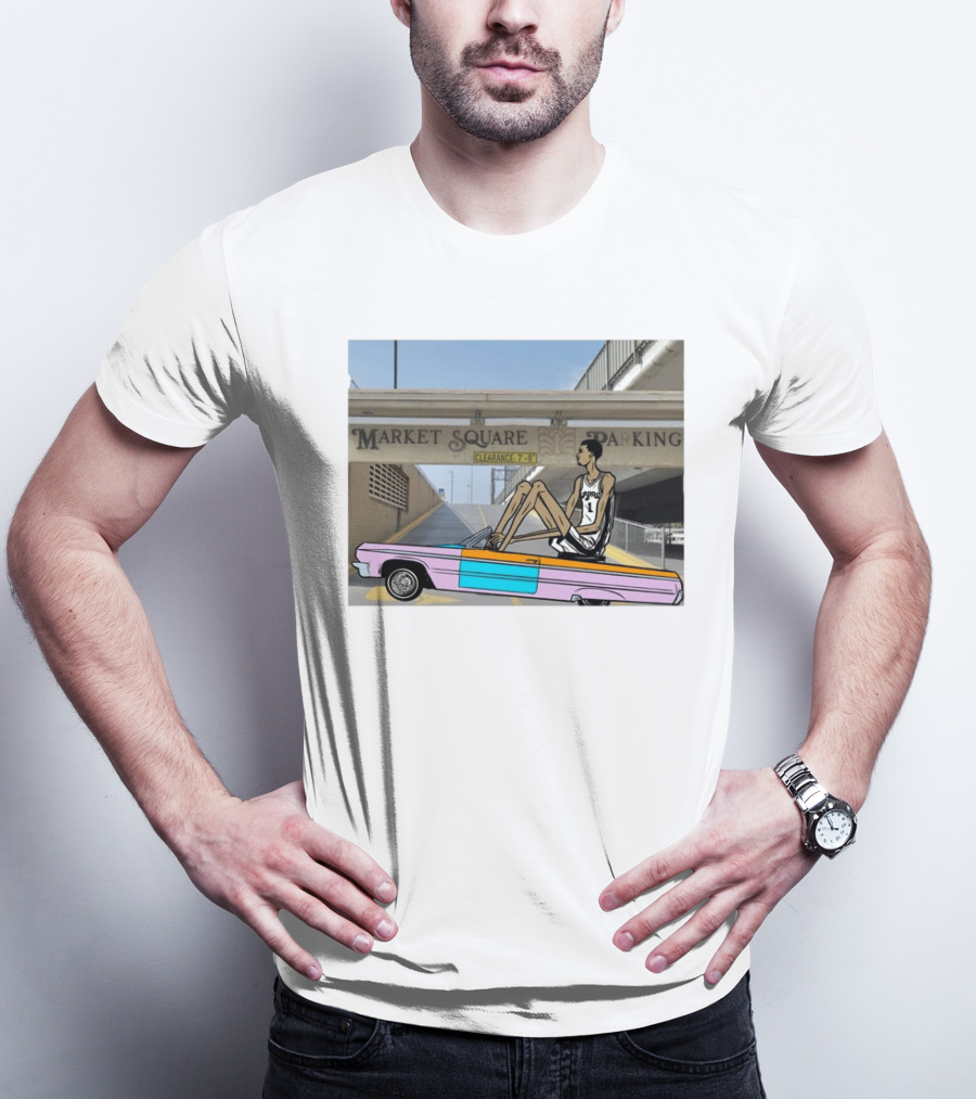 Victor Wembanyama Cruisin' Market Square Spurs 1 T-Shirt